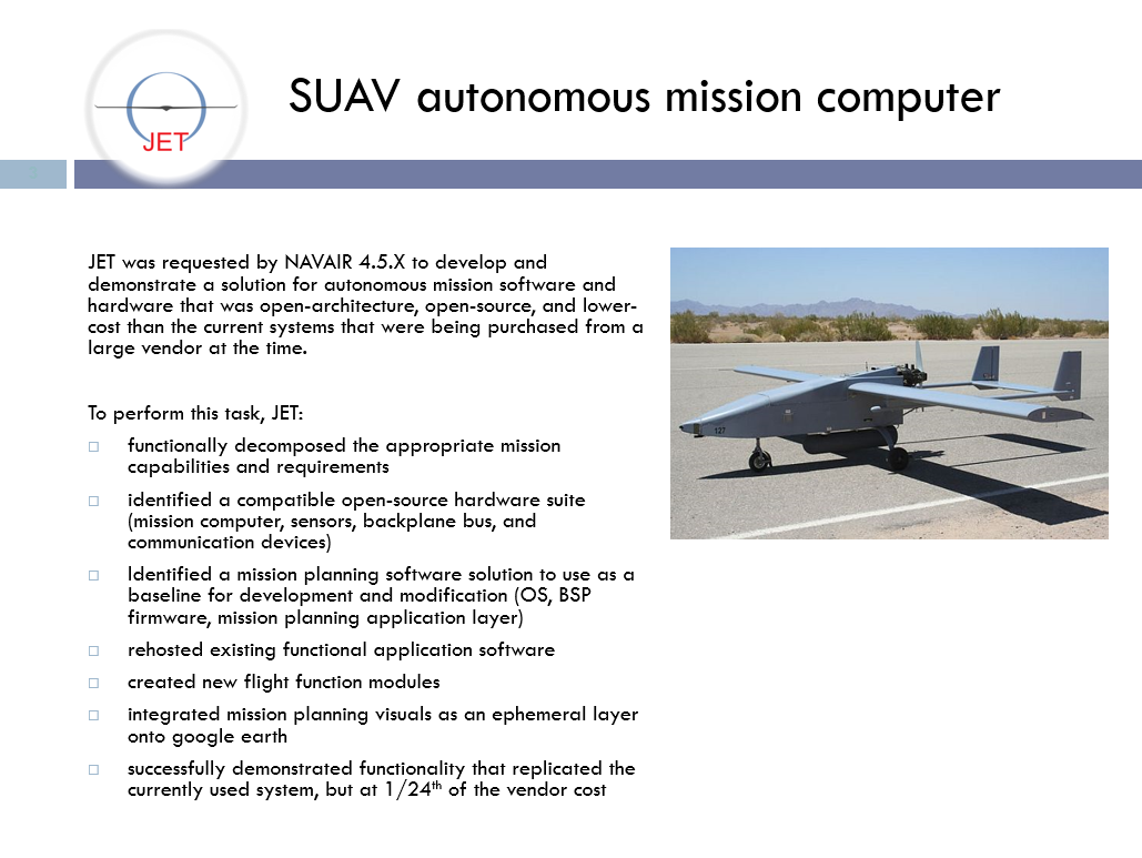 Unmanned Mission Systems – JET Systems, LLC